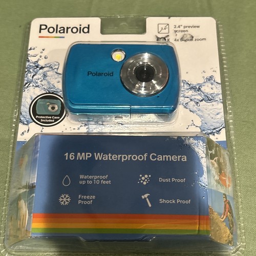Polaroid - 16MP Waterproof Digital Camera - Teal | eBay