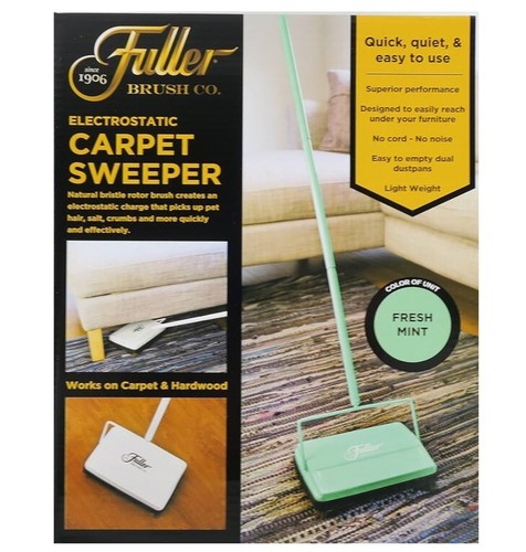 FULLER Electrostatic Carpet Floor Sweeper 9" Cleaning Path Brush 17052 ...