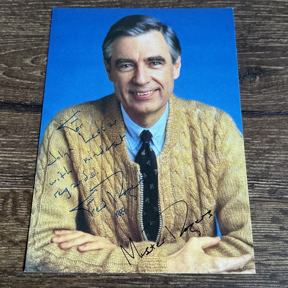 Mr. MISTER FRED ROGERS Autographed Signed 5x7 Photo Neighborhood | eBay