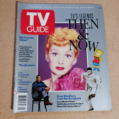 VINTAGE TV GUIDE 2000th ISSUE COMMEMORATIVE EDITION TV Legends THEN ...
