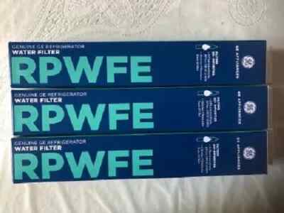 3-PC GE RPWFE Refrigerator Water Filter 3-Pack Household Fridge Filter ...