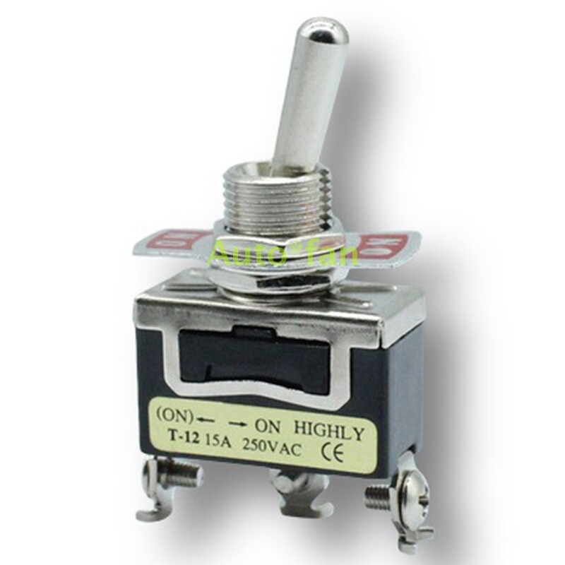 10PCS/Lot New T-12BSM1 Self Reset Toggle Switch 3P 15A 250VAC | eBay