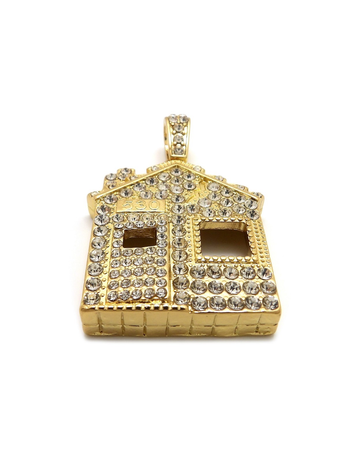 New Trap House Pendant with 24" Box,Cuban,Rope Chain Hip Hop Necklace ...