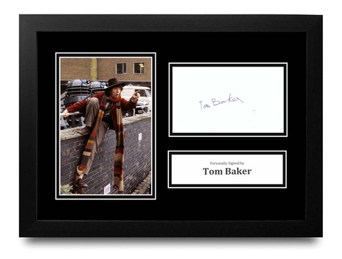 Tom Baker Signed A4 Framed Photo Display Autograph Doctor Who ...