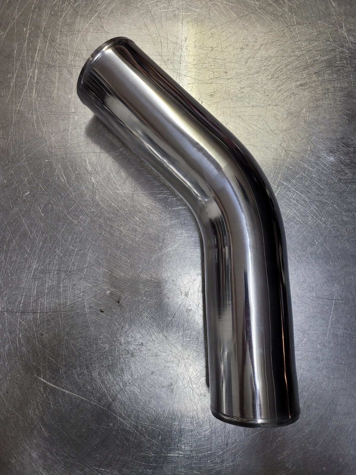 5" inch OD 45 degree Bend Universal Aluminum Intercooler Intake charge ...