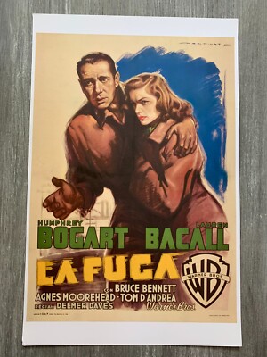 LA FUGA 11x17" Movie Poster/Print FVF 7.0 Humphrey Bogart & Lauren ...