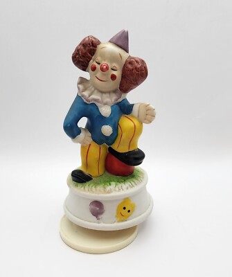 Vintage Porcelain Clown Wind Up Music Box - "Send in the clowns." | eBay