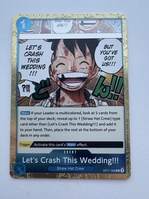 One Piece - Let's Crash This Wedding!!! OP11-060 A Fist of Divine Speed ...