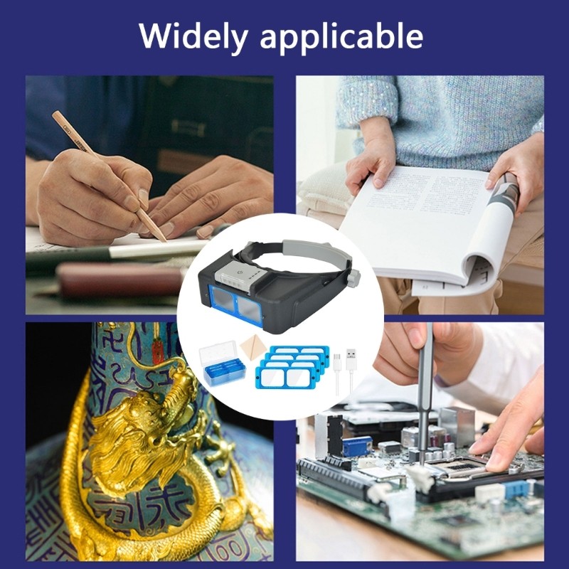 Optical Headband Magnifiers Illuminates Headgear Magnifiers for Fine ...