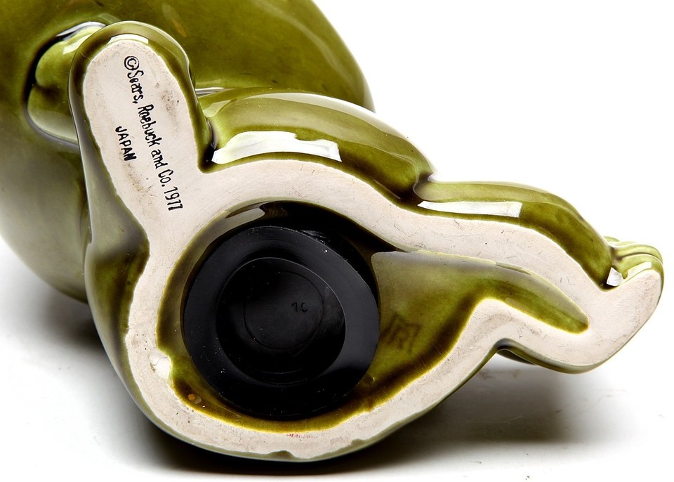 Neil the Frog 1977 Bank 4.5" With Stopper Sears & Roebuck, Japan Green ...