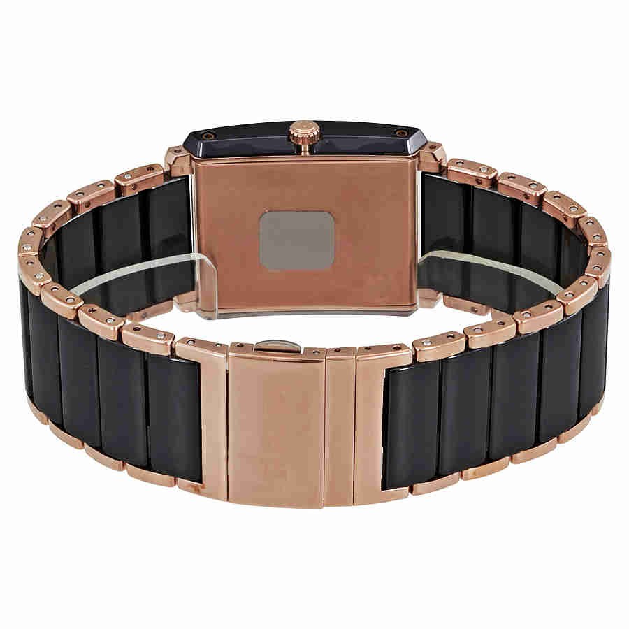 Rado Integral L Black Dial Ceramic Diamond Men's Watch R20207712 ...