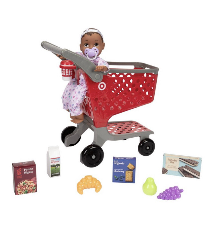 Target Toy Shopping Mini Cart 12 Pieces Kids Groceries Fruit New 2022 ...