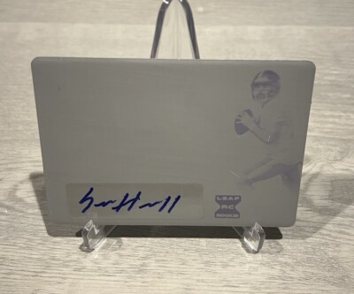 Sam Howell Seahawks Commanders Leaf Trinity 1/1 Printing Plate Auto | eBay