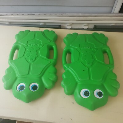 Vintage Mr Turtle Kickboard Swimming Pool Green Swim Board Coleco 1986 ...