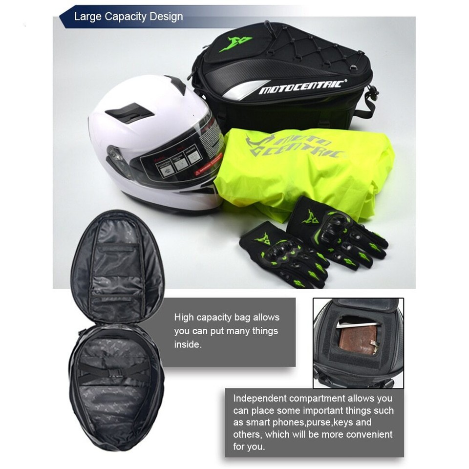 Motorcycle Tail Bag Multifunction Motor Rear Seat Rider Backpack Bag ...