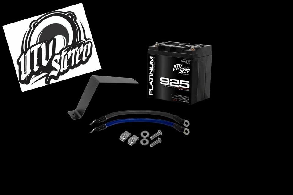 UTV Stereo Dual 2nd Battery Upgrade Kit Polaris RZR PRO XP PRO R TURBO ...
