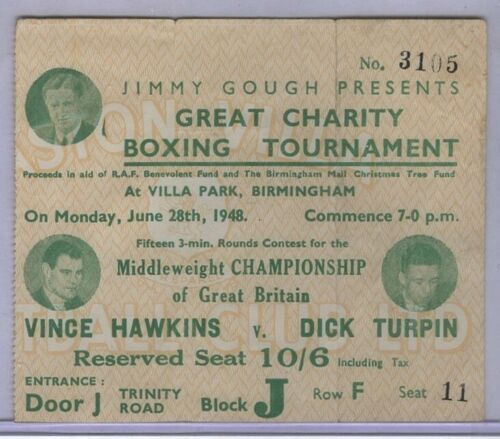 Vintage Boxing Ticket Stubs for sale | eBay