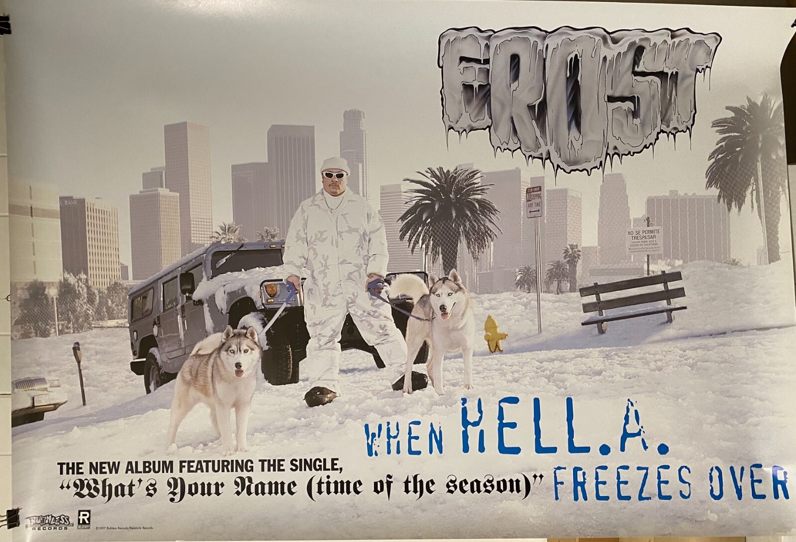 Frost When Hell.a Freezes Ove 1997 24x36 Poster Very rare and hard to ...