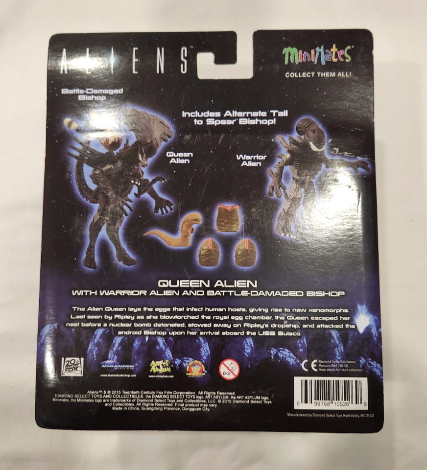Aliens Queen Alien Figure with Warrior Alien and Damaged Bishop NEW ...