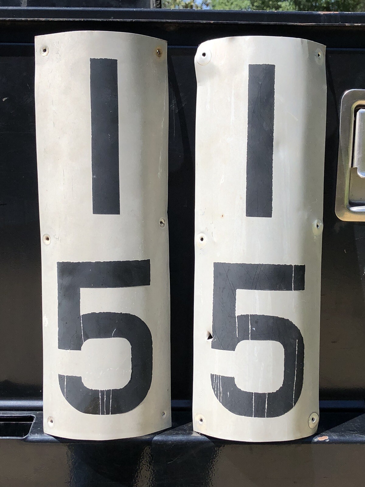 Vintage Original Railroad Mile Post Aluminum Signs | eBay