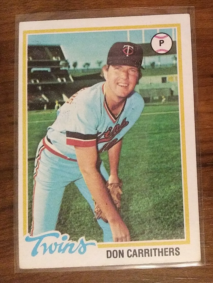 DON CARRITHERS 1978-79 Topps Baseball Card #113 Minnesota Twins | eBay