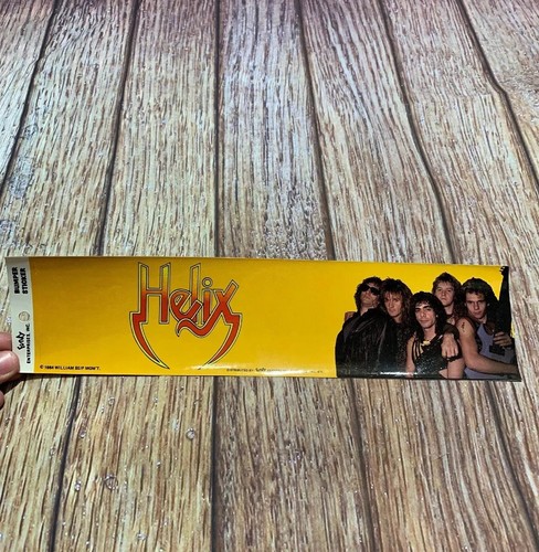 Vintage Helix Bumper Sticker Hard Rock Heavy Metal 80's Rock 1984 ...