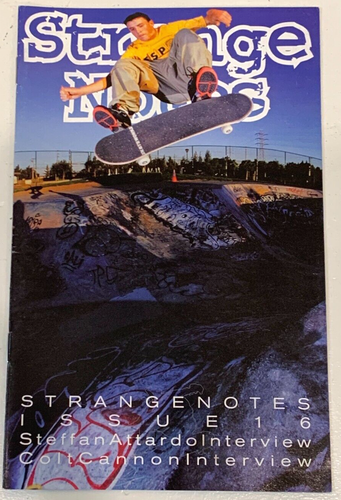 Vintage Strange Notes Zine Issue 16 Santa Cruz Skateboarding Magazine ...
