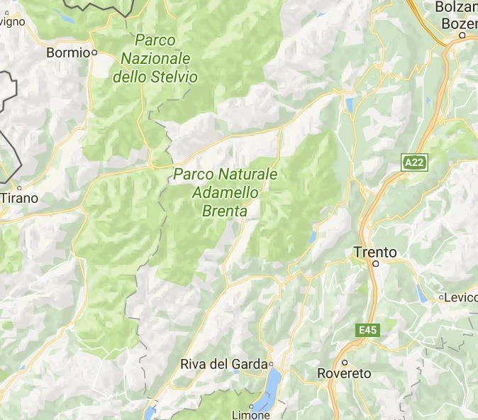 Map Of Rovereto Italy