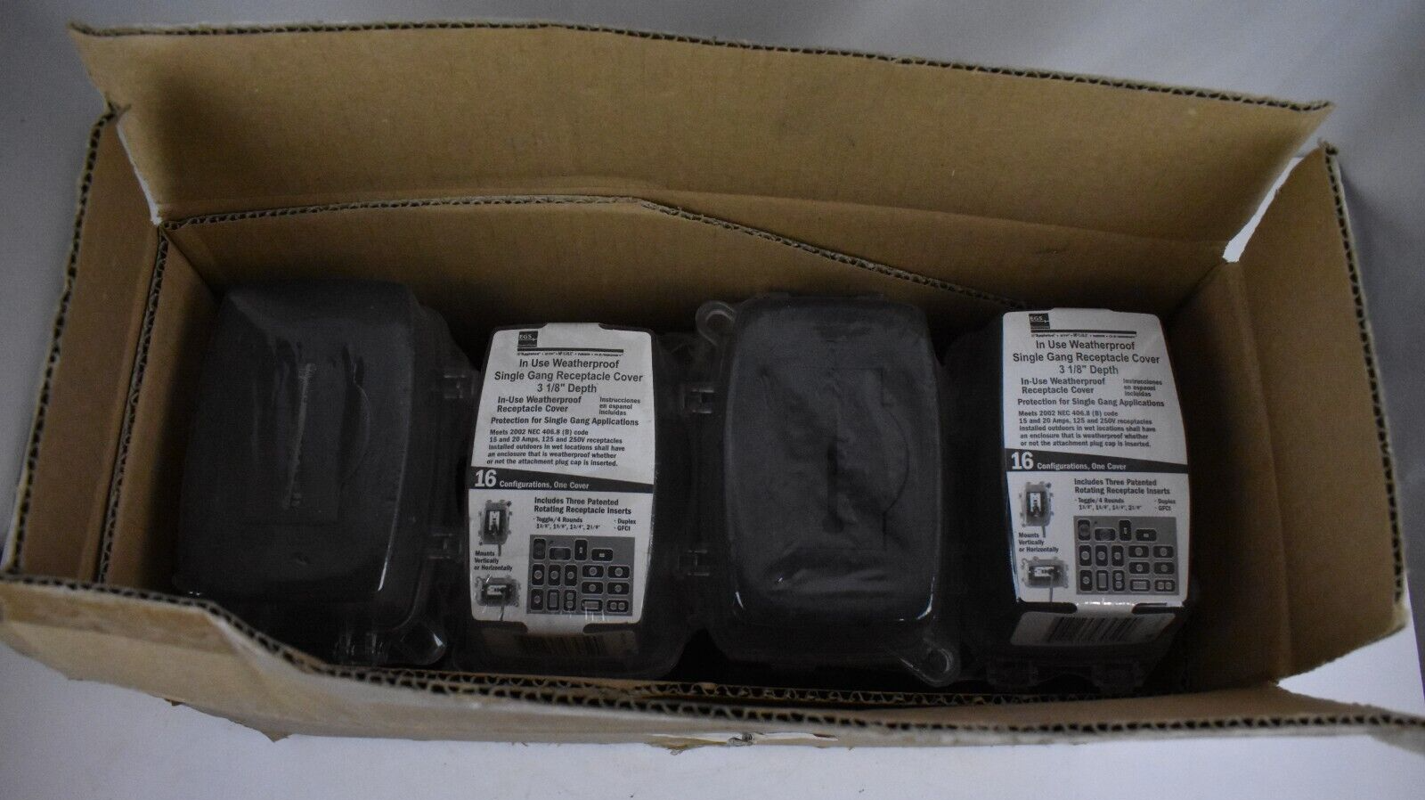 APPLETON EGS WCDIU1 SINGLE GANG WEATHERPROOF RECEPTACLE COVER 3-1/8 ...