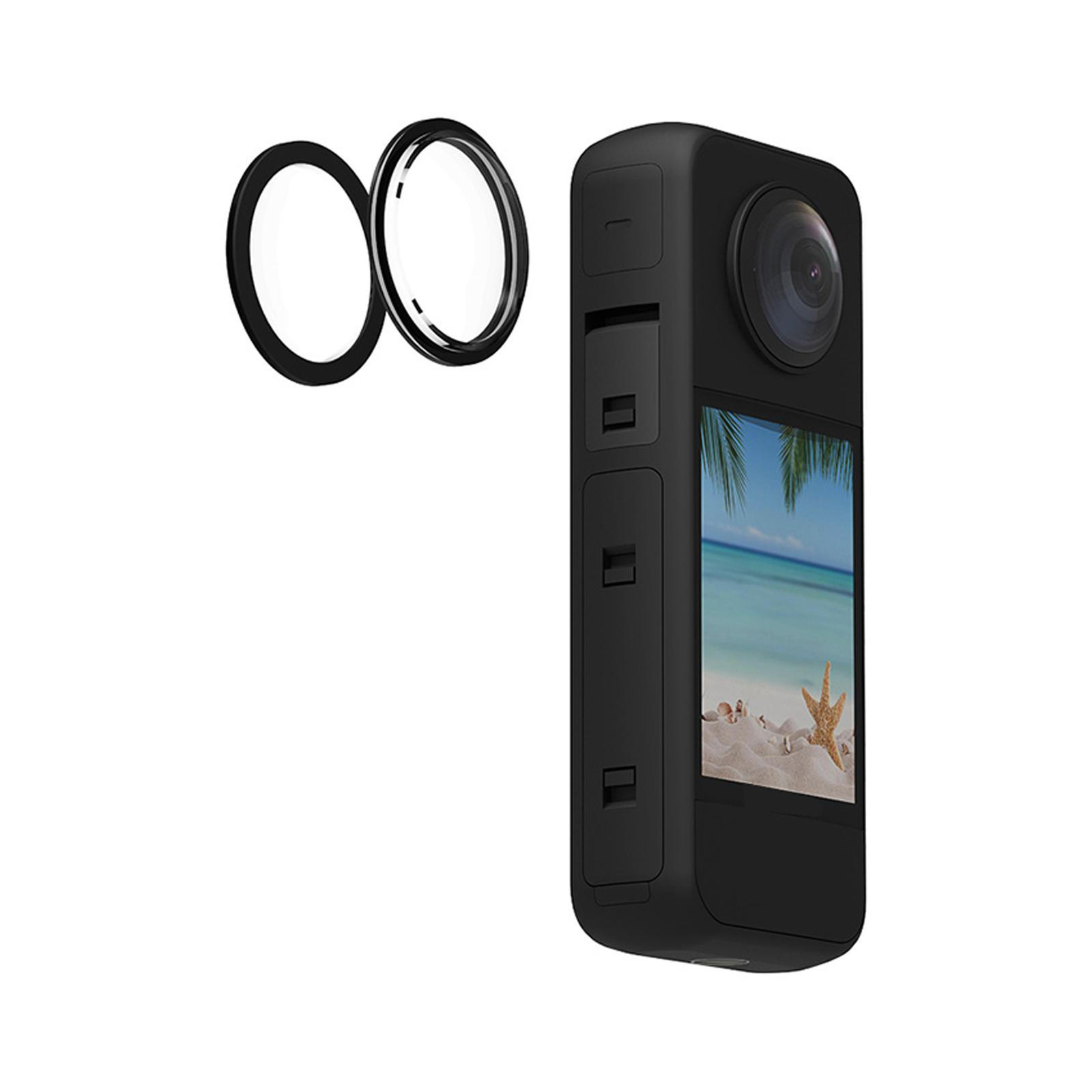 2*For Inst-a360 ONE X3 Sports Camera Lens Guards Ca-p Cover Lens ...
