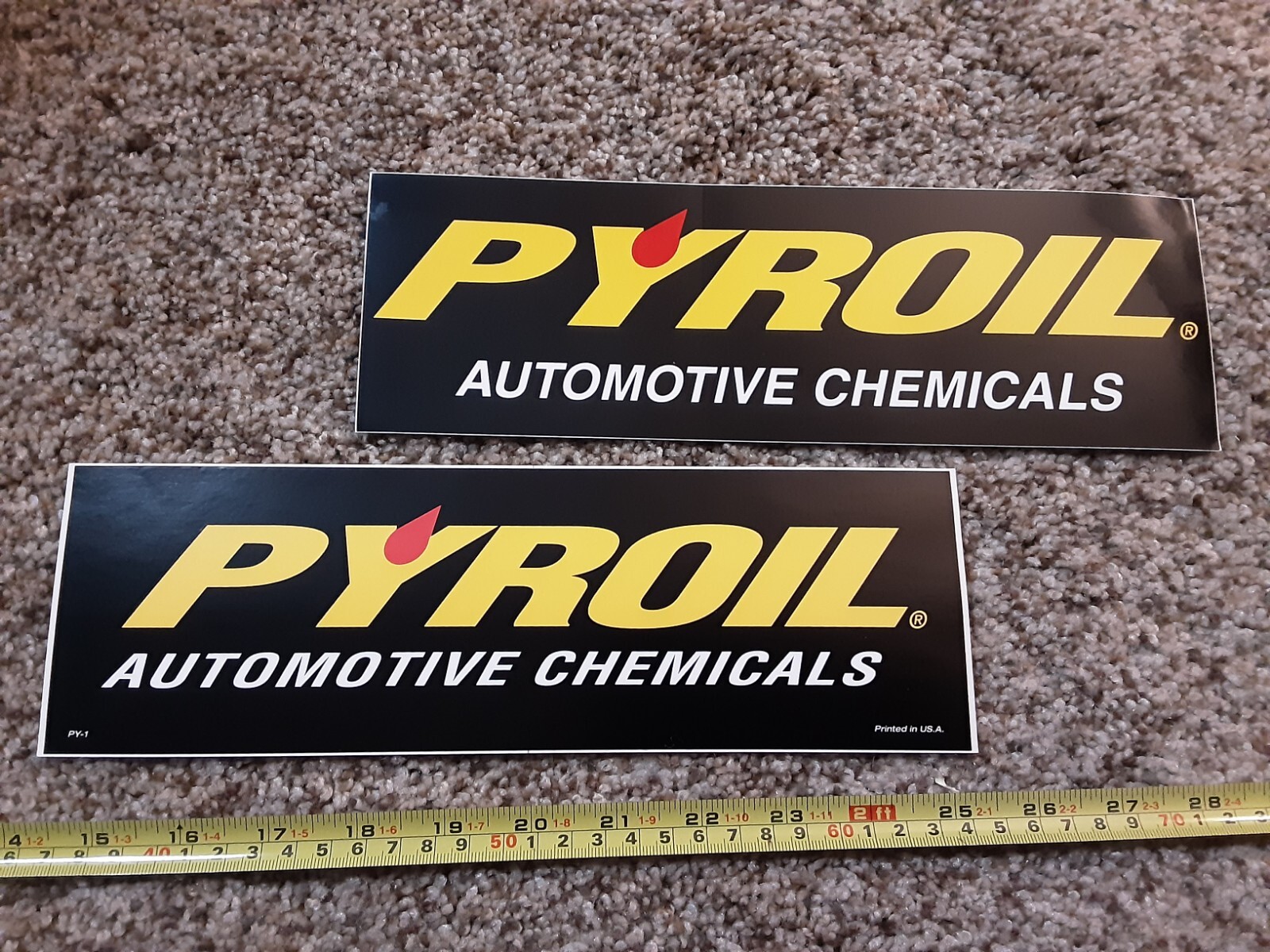 Vintage Pyroil Racing Decals Stickers NHRA Nascar Street Outlaw Hot Rod ...