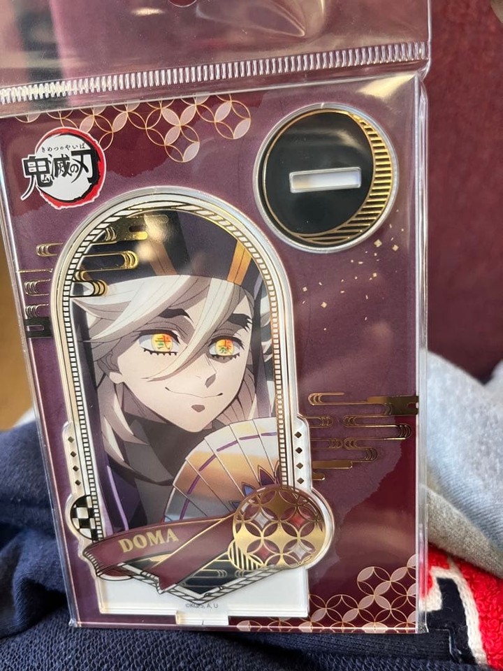 Demon Slayer Kimetsu no Yaiba Doma Acrylic Stand Gold Accent 5.1in New ...