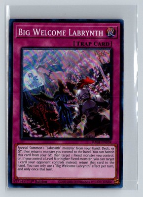 Quarter Century Stampede #RA04-EN104 Big Welcome Labrynth Super | eBay