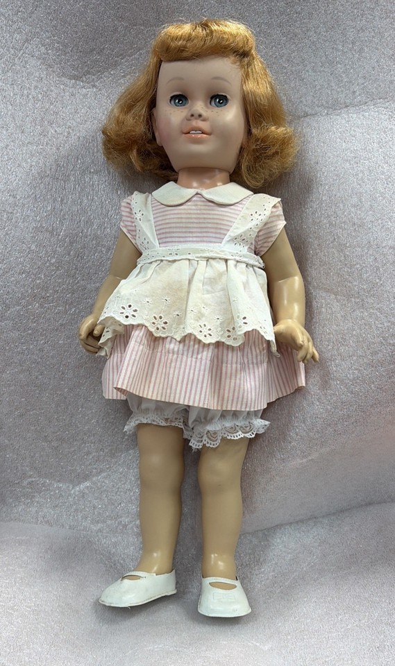 Vintage Chatty Cathy Doll 20” Blonde Talking Original Dress UNMARKED ...
