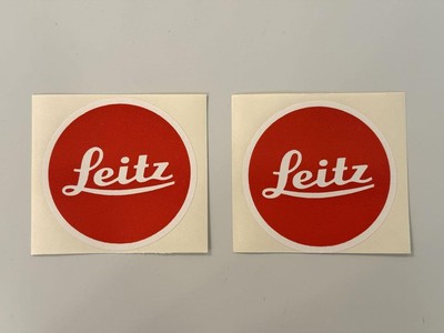 Leitz Red Circular Sticker Set Of 2 Pieces Leica | eBay