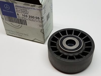 NEW GENUINE MERCEDES BENZ BELT TIGHTENER TENSION PULLEY OEM PART # A ...