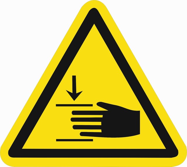 10 Warning for Hand Injury, Sticker 0 31/32in Sl | eBay