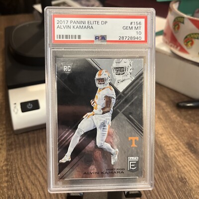 2017 PANINI ELITE DP RC Rookie ALVIN KAMARA PSA 10 GEM MINT #156 | eBay