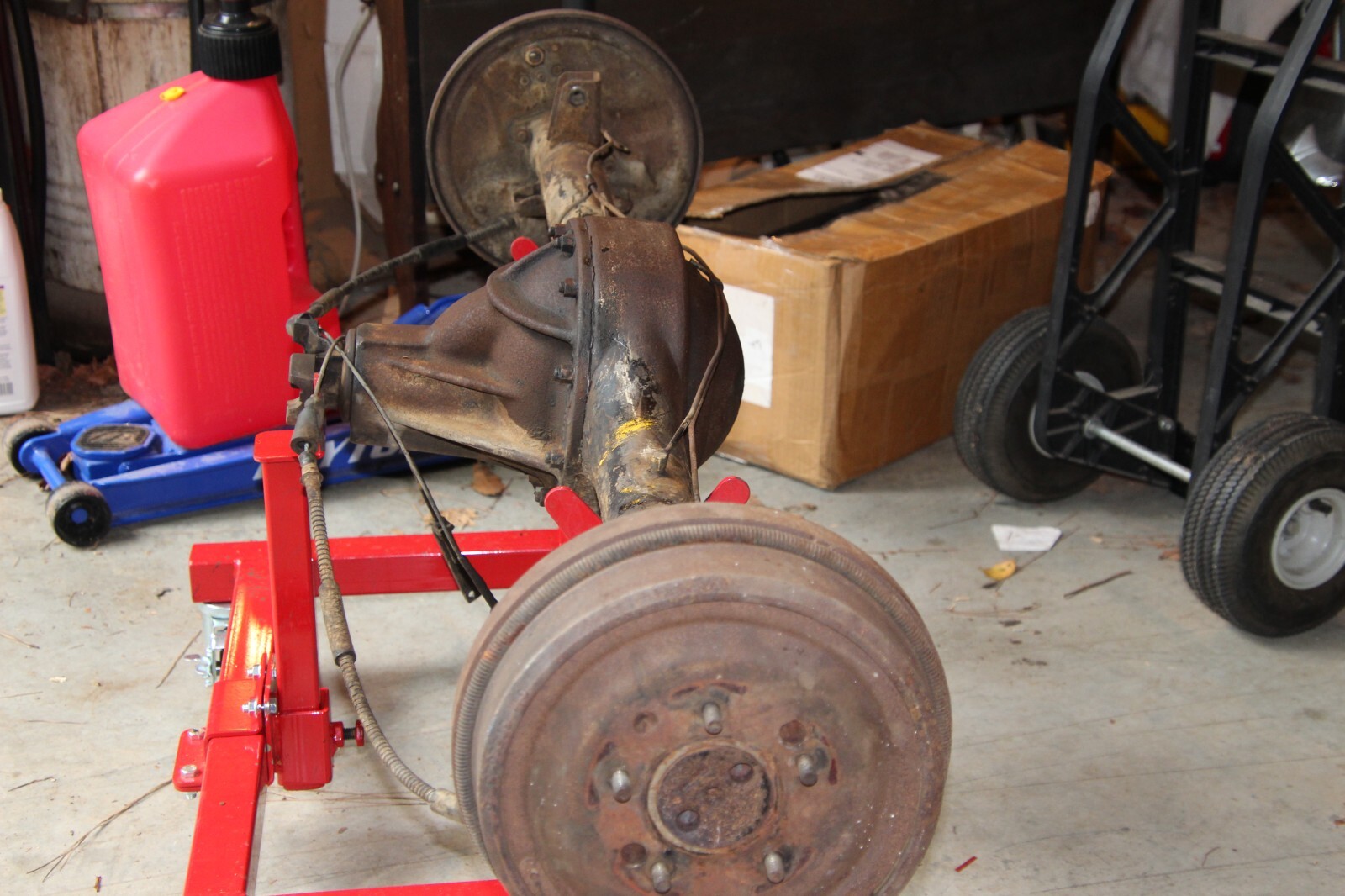 1958-1962 Corvette Rear End 4.56:1 Positraction (Used) Drum to Drum ...