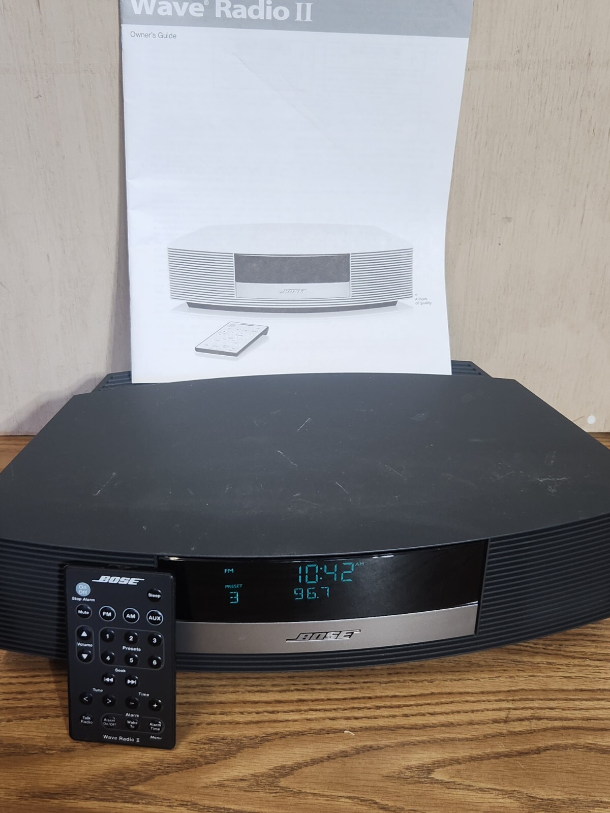 Bose Wave Radio II Model AWR1B2 With Remote & Power Cable Tested | eBay