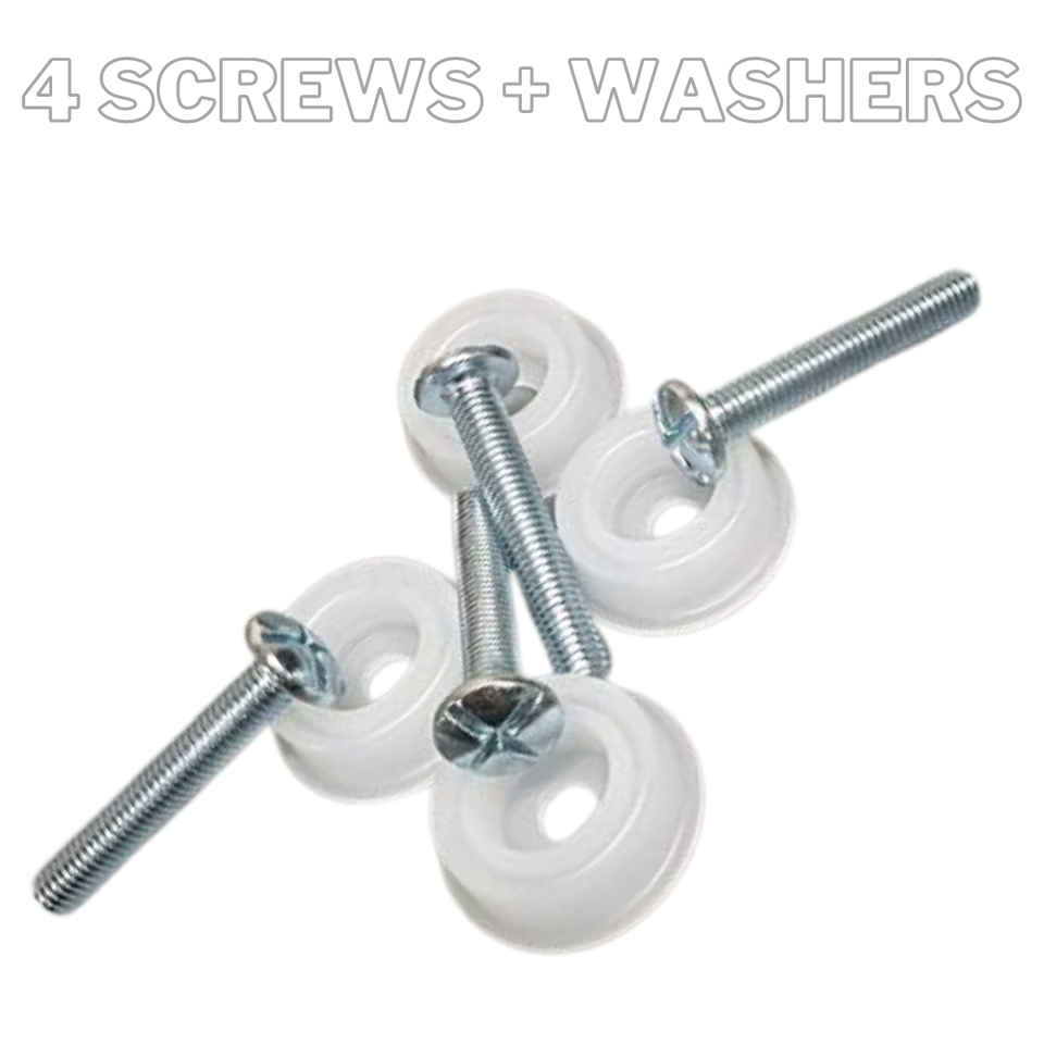 HEADBOARD BOLTS COMPLETE WITH PLASTIC WASHER HEADBOARD FIXING SCREW Set ...
