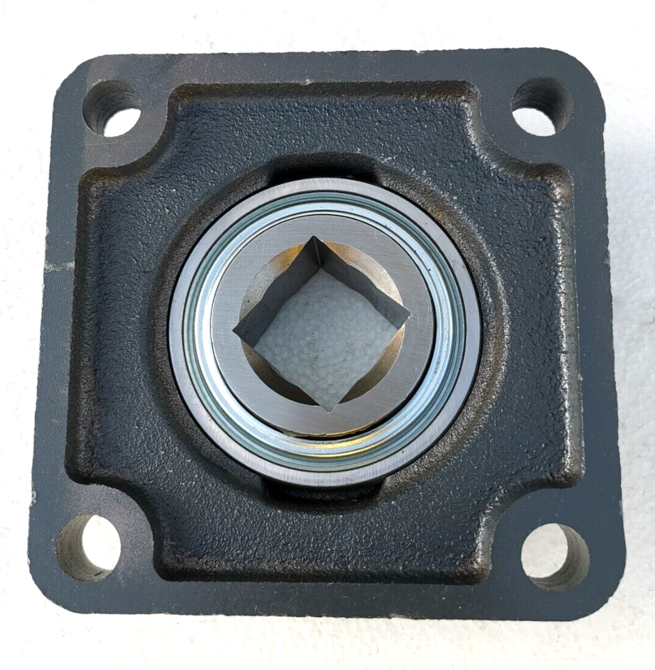 Premium 1-1/8" Square Bore GW208PPB5 Bearing & 4-Bolt Flange for ...