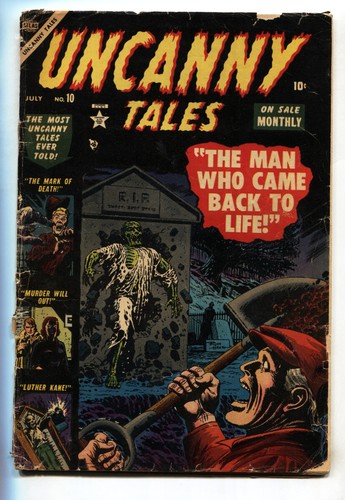 Uncanny Tales #10 Zombie cvr 1953- Atlas horror- Pre-code comic book | eBay