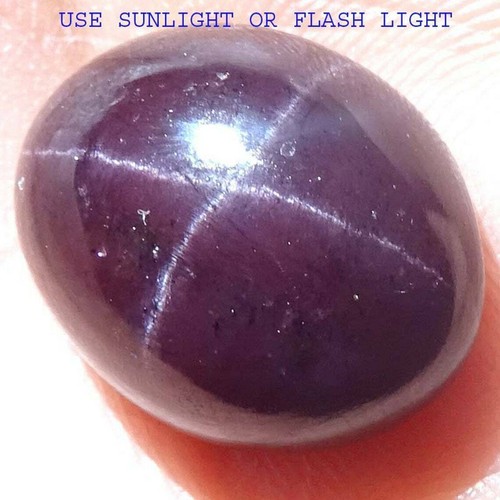 8.70 Cts. Natural Red Star Garnet 4 Rays Cabochon Shape Certified ...