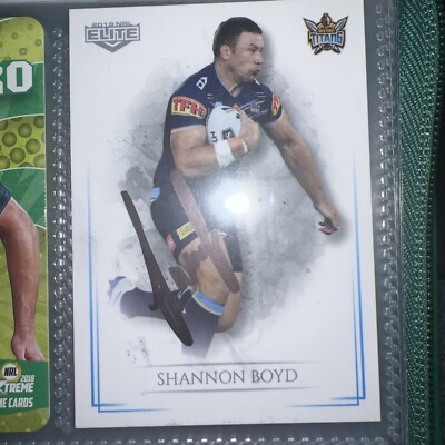 Shannon Boyd Signed 2019 Elite NRL card Gold Coast Titans | eBay