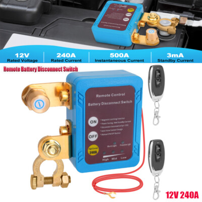 Remote Battery Disconnect Switch 12V 240A Battery Cut Off Switch Shut ...