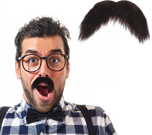 DIY Self Adhesive Fake Mustache Set Novelty Realistic Mustaches Costume ...