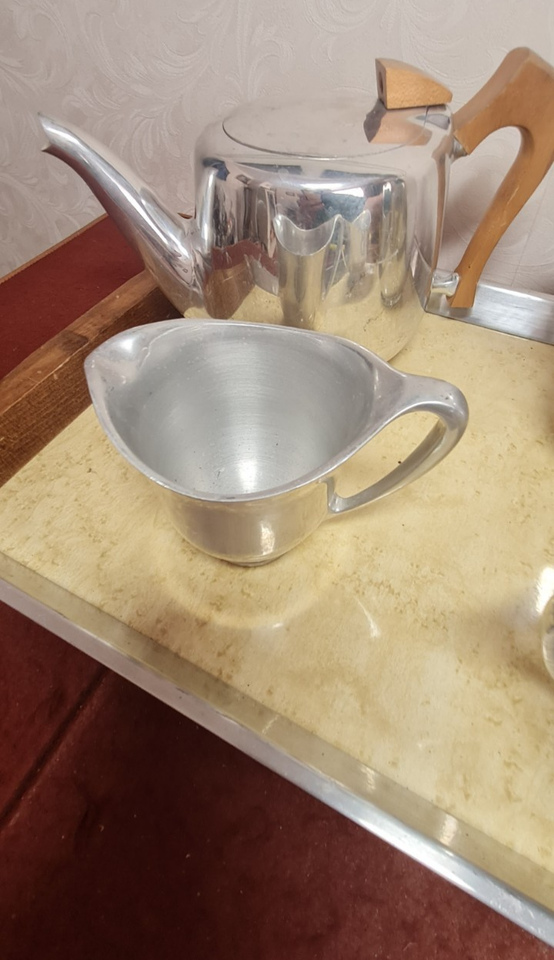 Picquot Ware Tea Set With Tray | eBay UK