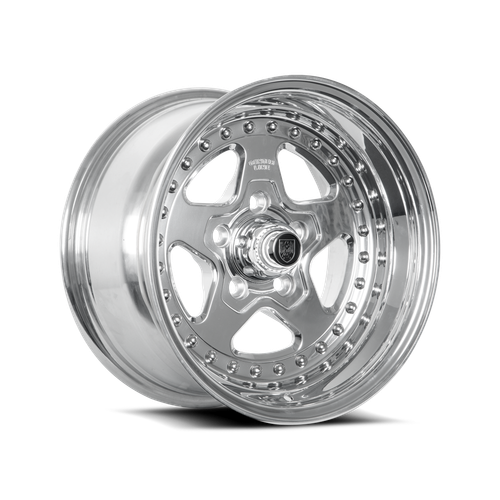 15x7 Centerline Telstar 2.0 Polish Center Step Lip Wheels 5x4.5 (-6mm ...