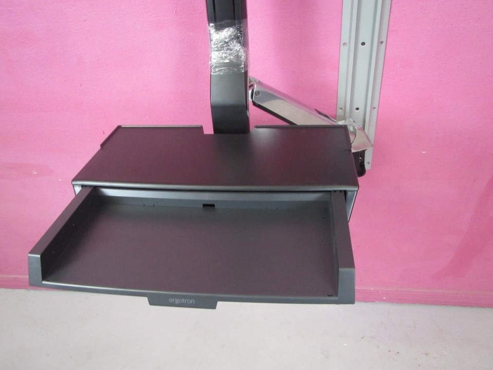 NEW Ergotron StyleView 45-272-026 Sit to Stand Wall Mount Combo Arm ...